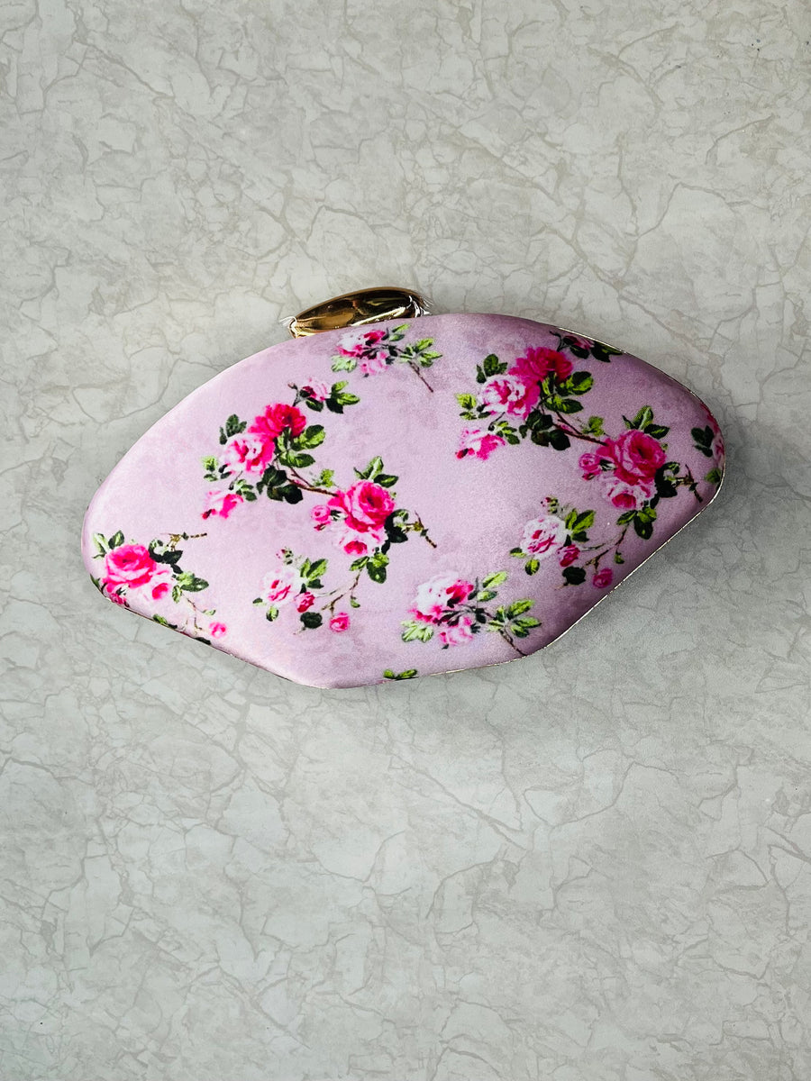 Floral Designed Clutch With Embroidery & Bead Work – Shopzters